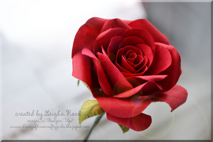 Diary of Two Crafty Girls: Long Stemmed Rose {Tutorial}