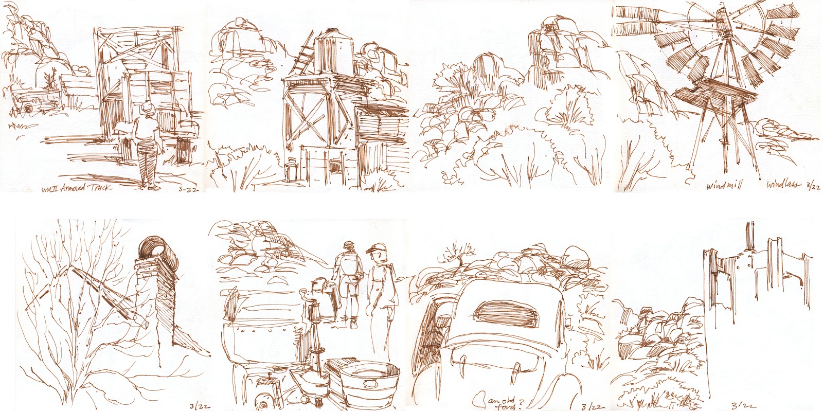 Works in Progress...On Location: More Drawing in the Desert