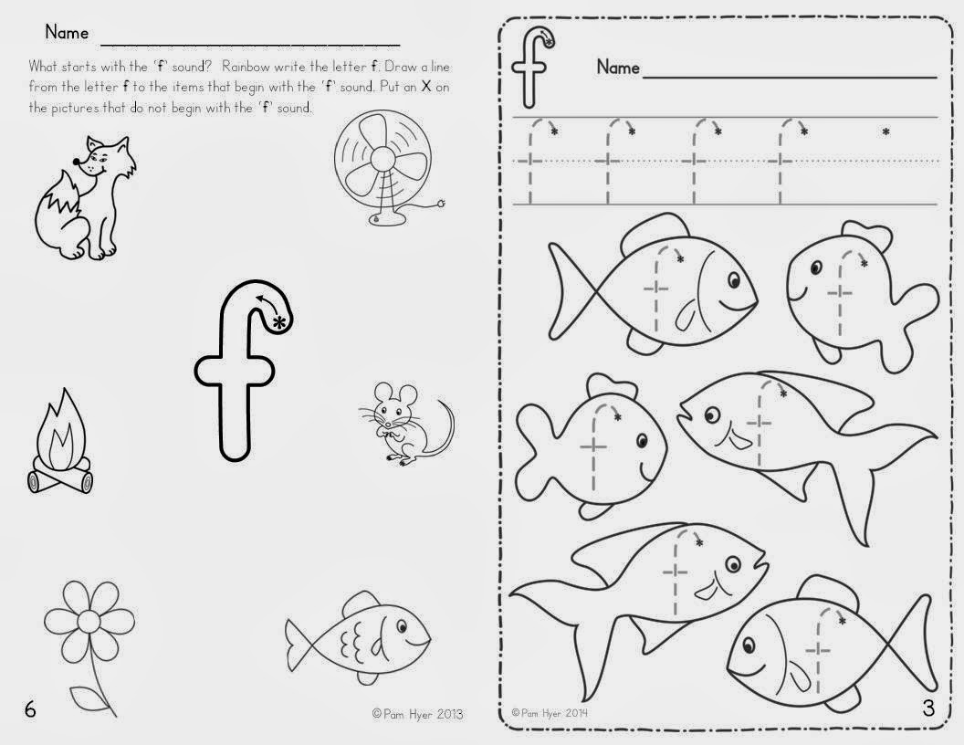 Pam Hyer: Teaching the Alphabet - Learning My Letters: Ff