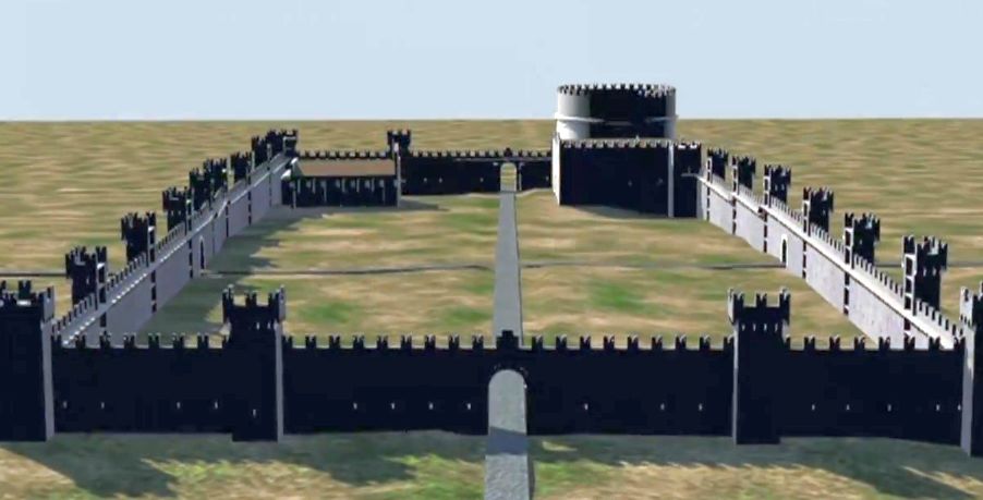 Bisanzio: Il Castrum Caetani, Roma