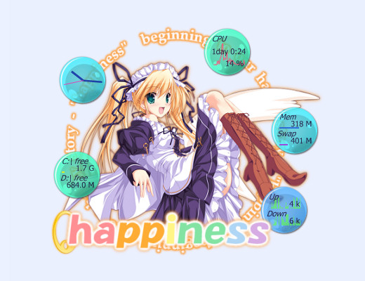 Rainmeter + Skins + Anime (Rainmeter Otaku) | ChibiBlog