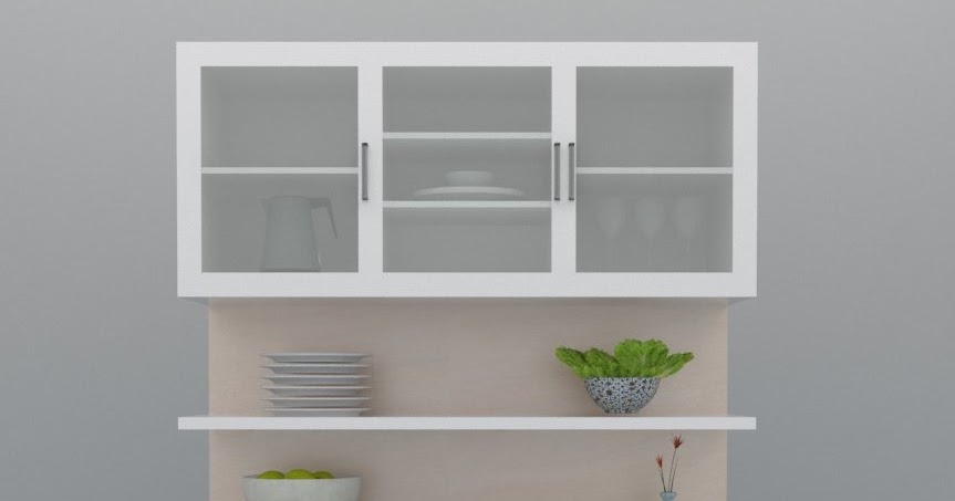MODERN CROCKERY UNIT WITH DIMENSIONS