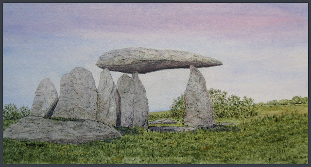 Thom Glace- Watercolor Artist: 'Pentre Ifan Dolmen'- Monalith in ...