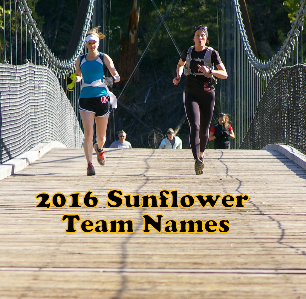 Methow Trails: Sunflower Team Names