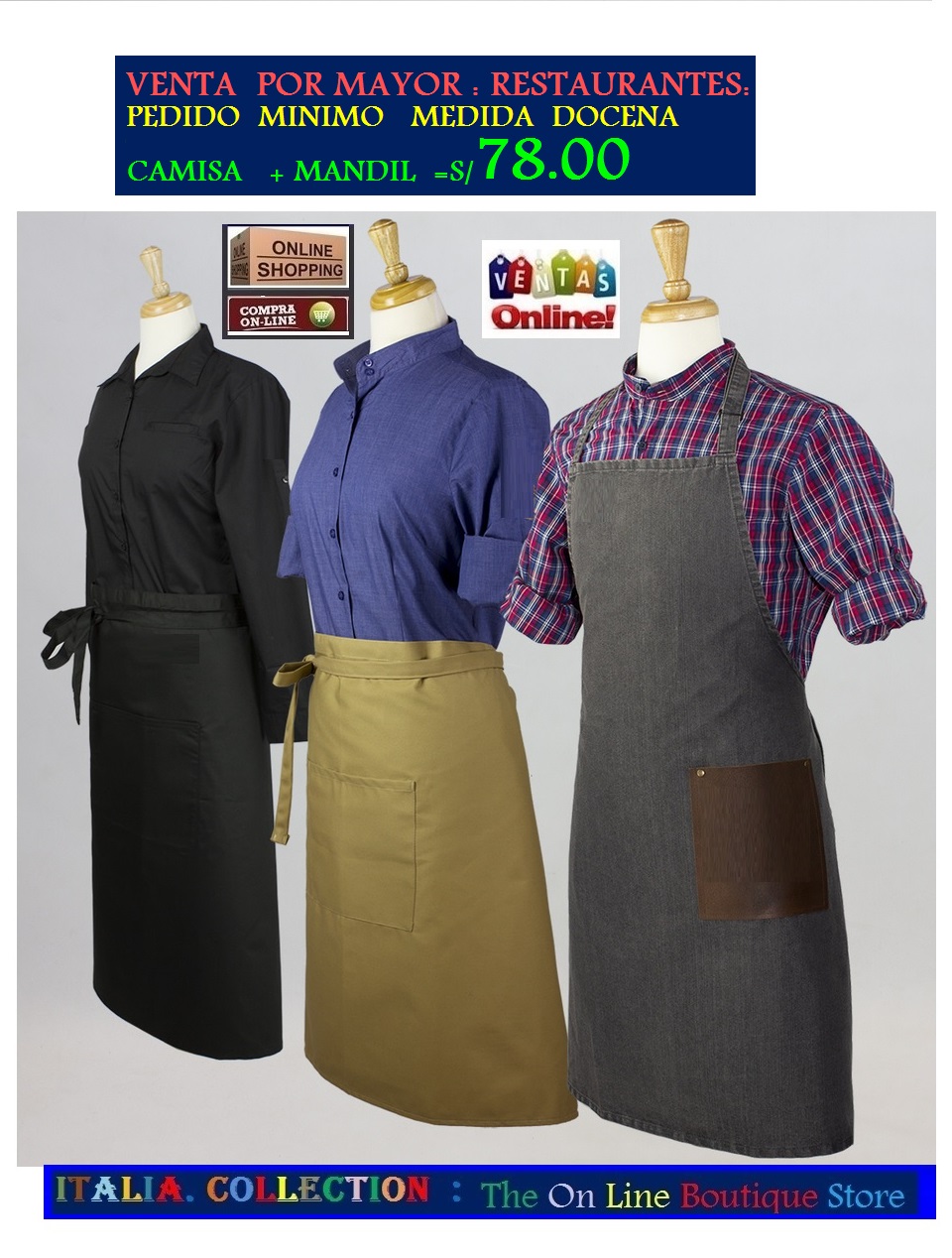 ITALIA.COLLECTION :UNIFORMES EJECUTIVOS DE MUJER - OFICINAS: MANDILES ...