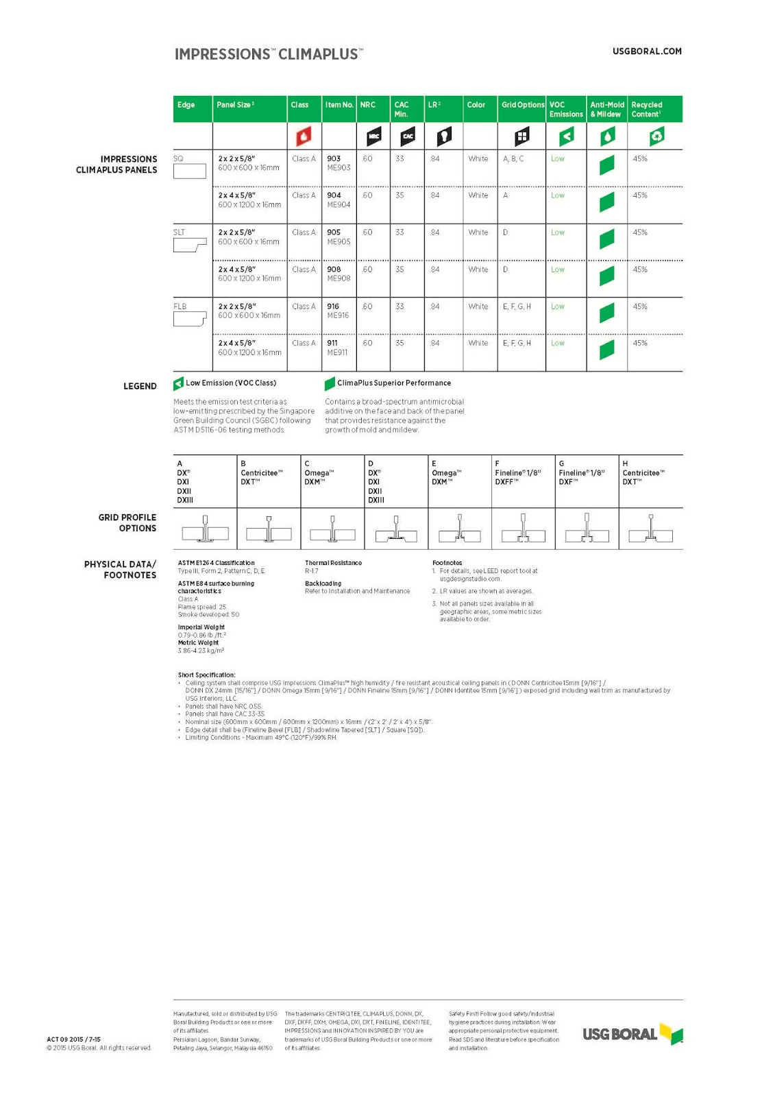 IMPRESSIONS ™ CLIMAPLUS ™ - Gypsum Accoustic Jayaboard - Plafon dan ...
