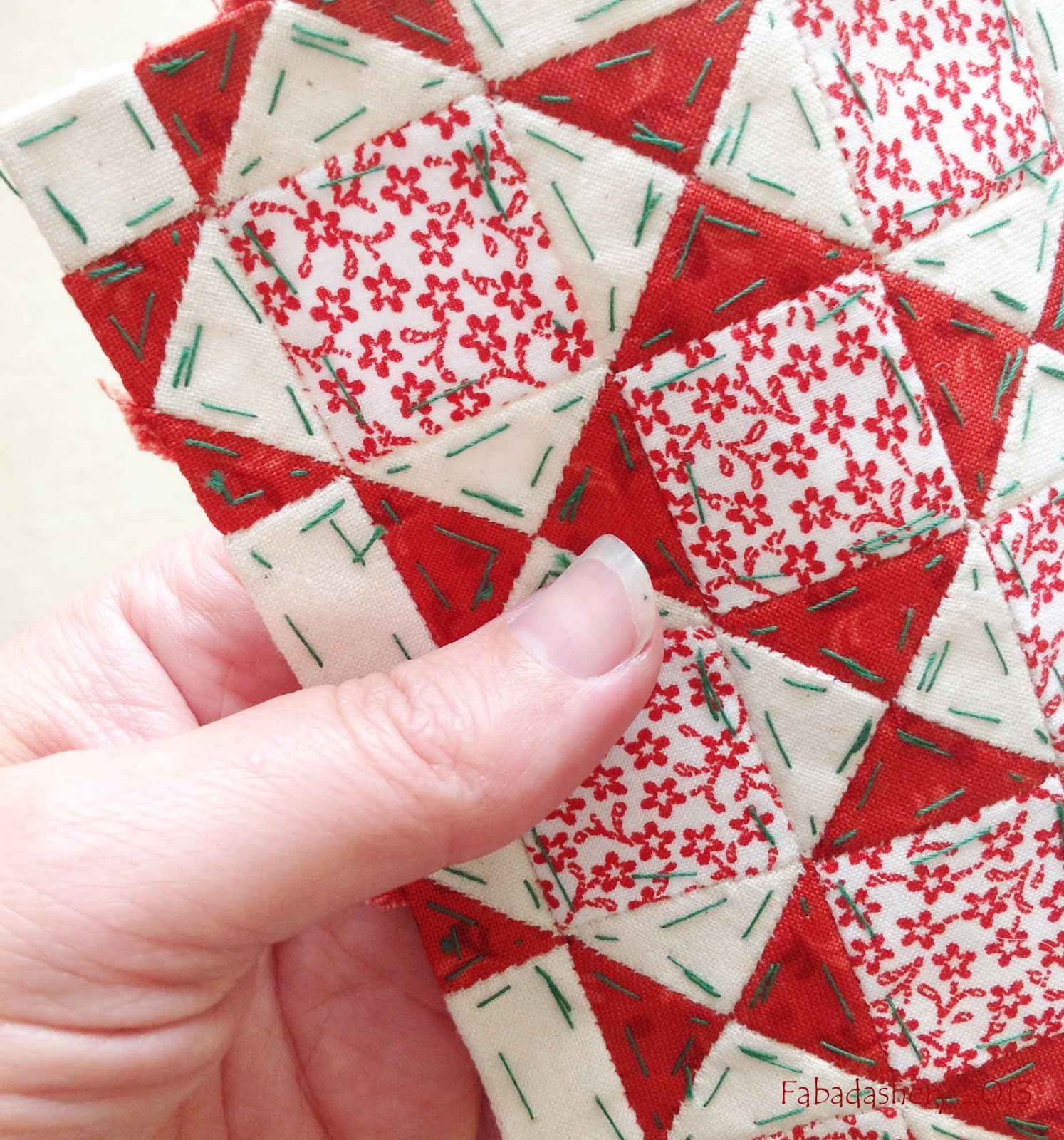 Fabadashery: Nearly Insane Quilt - Block 17