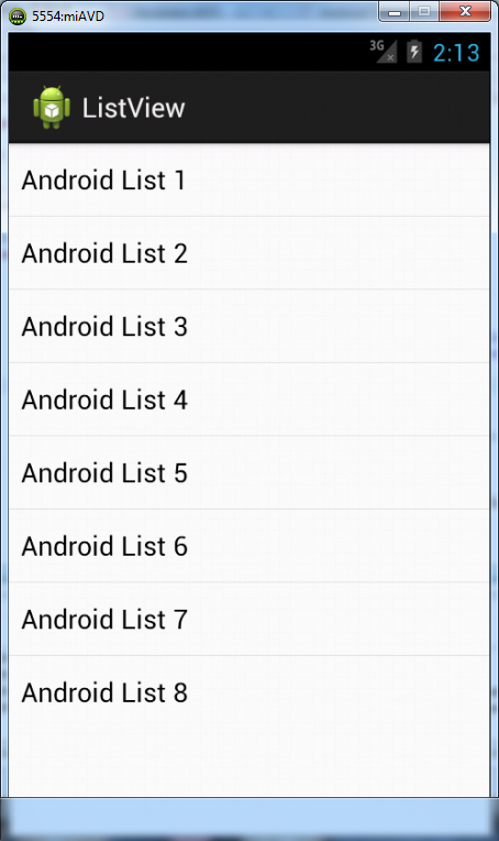 El Lenguaje Del Programador Crear Un Simple Listview Ejemplo Android