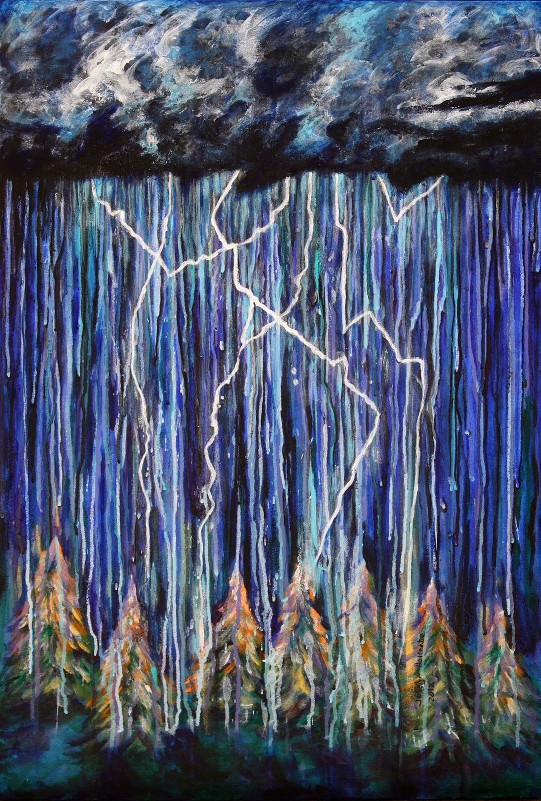 Behind the Scenes: More storm inspired paintings