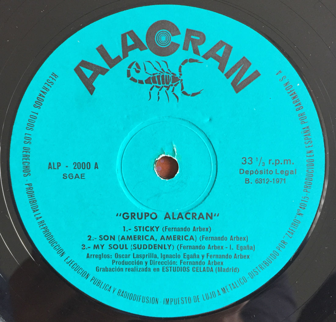 kossoff1963 - Progressive And Psychedelic Rock: Alacrán (Spain ...