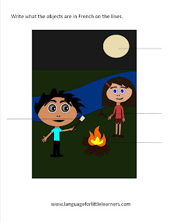 Language for Little Learners: More Camping in French Worksheets