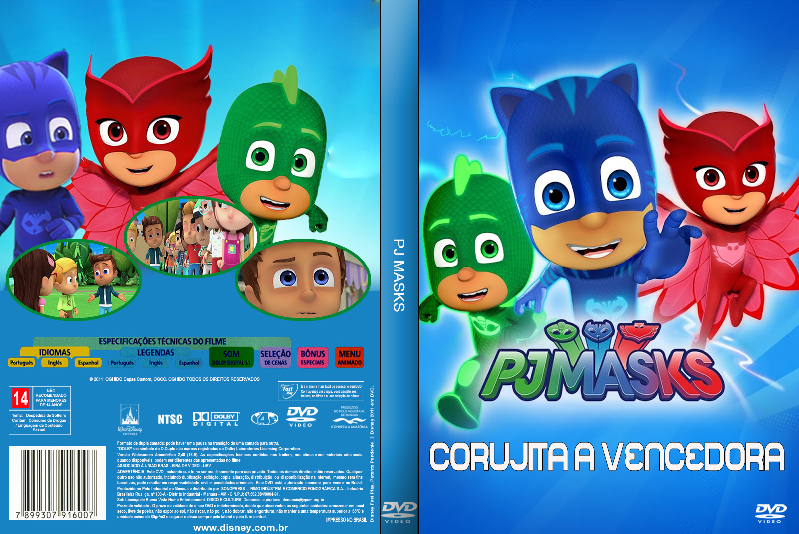 Grátis Gtba: PJ Masks Corujita a Vencedora (2017) - Capa Desenho DVD