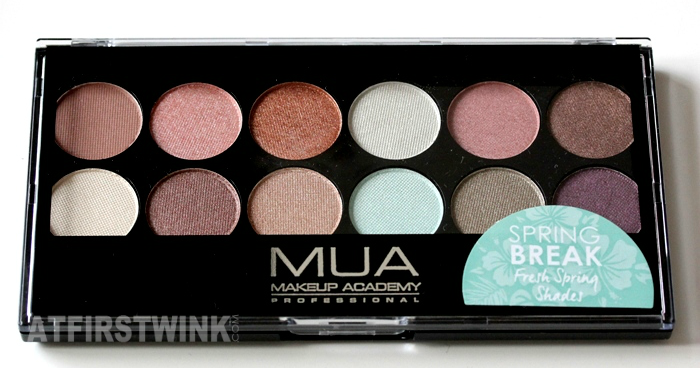 Review: MUA (makeup academy) eyeshadow palette - Spring Break