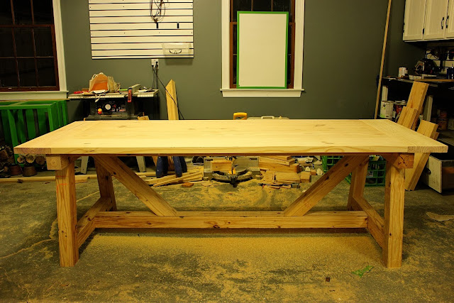*The Handcrafted Life*: Dining Room Progress: DIY Dining Table + New ...