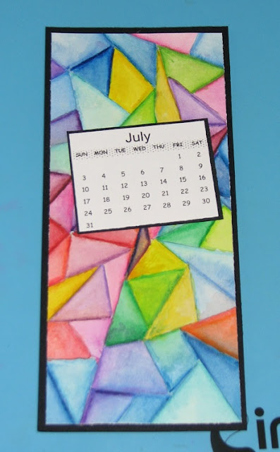 Ink Stains: 2016 Watercolor Calendar - July