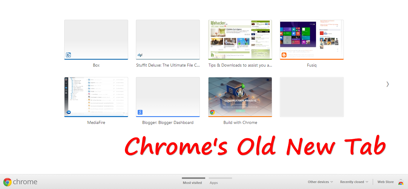Techorks: Bring Back Google Chrome's Old New Tab Page