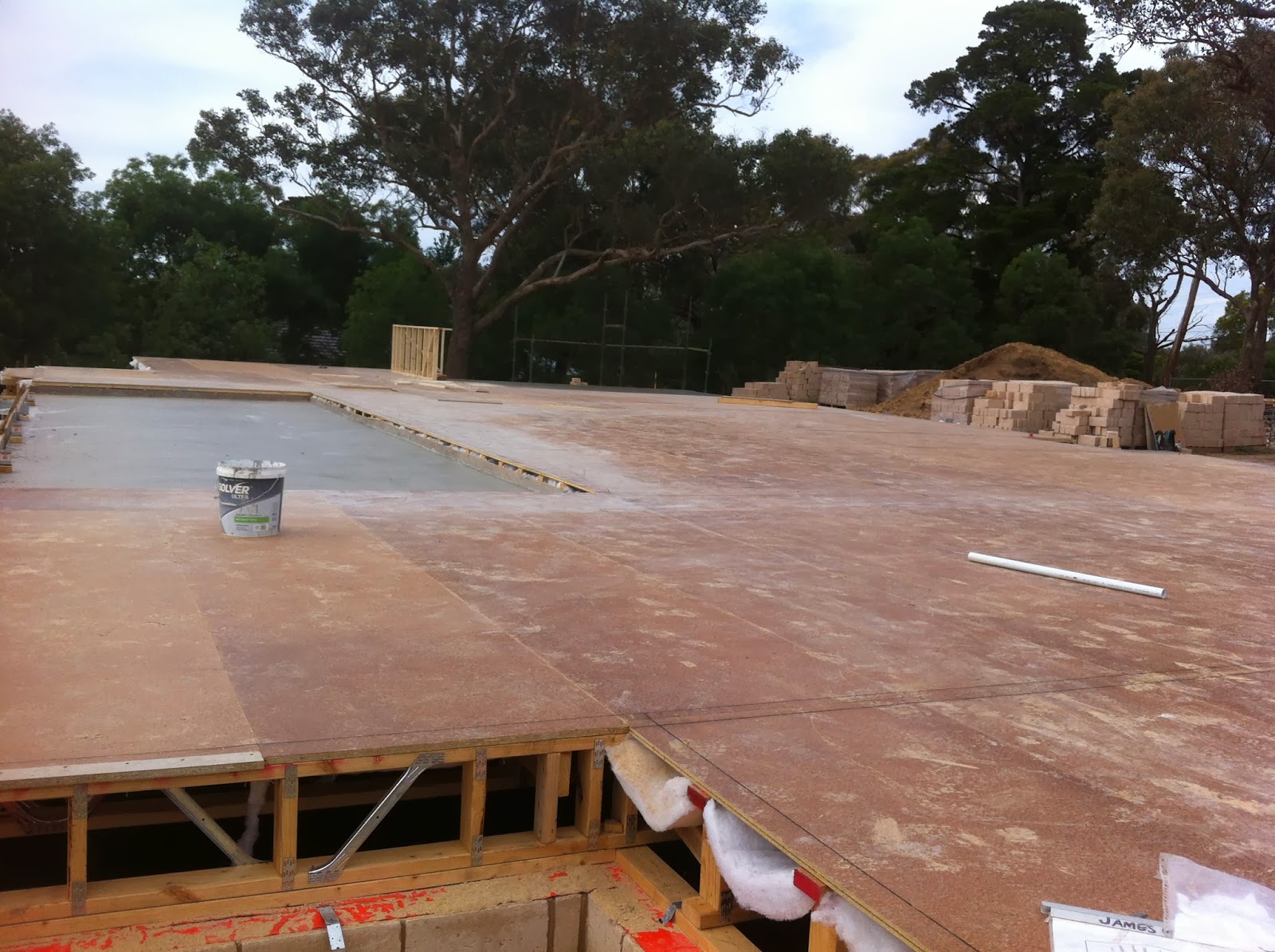 New home build with timbercrete