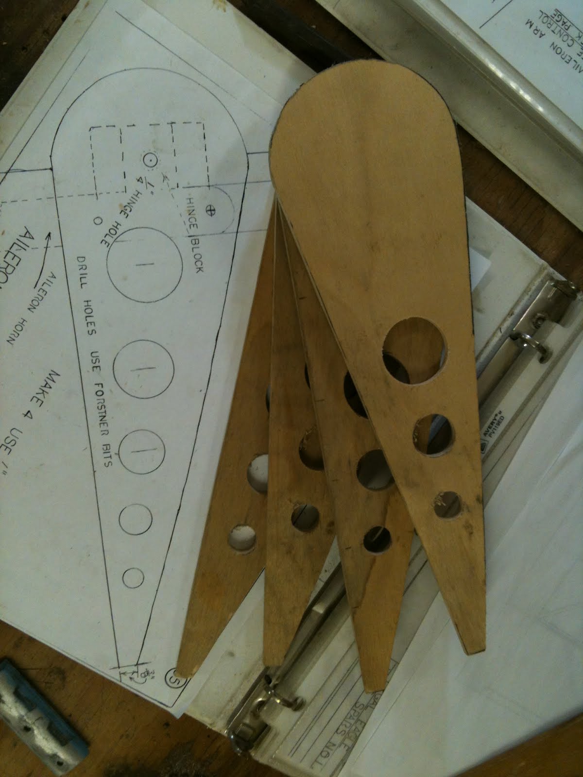 Legal Eagle Build: Remade the aileron spars with aircraft grade ply