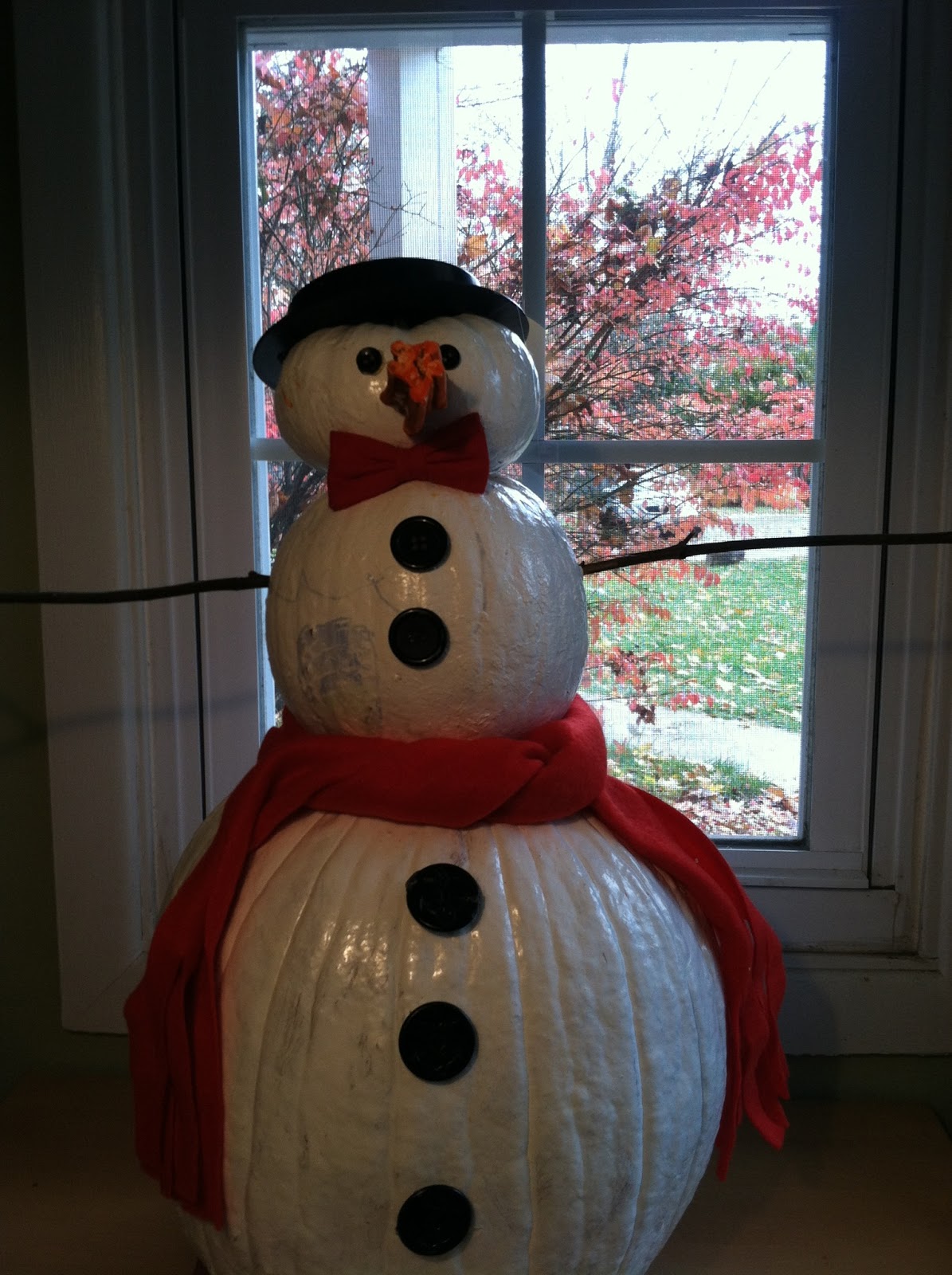 Thy Will Be Done...: Pumpkin Snowman:
