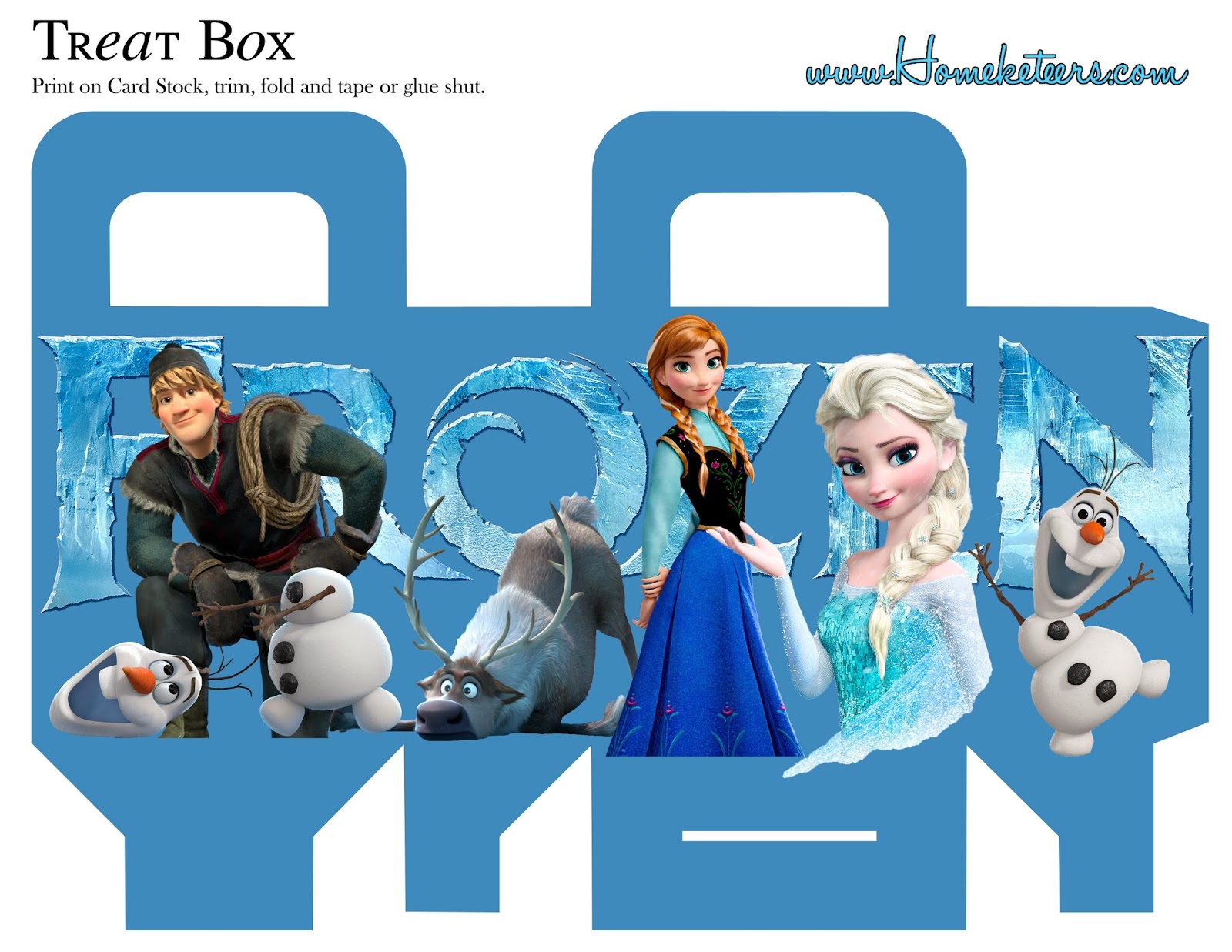 Frozen: Free printable Boxes. - Oh My Fiesta! in english