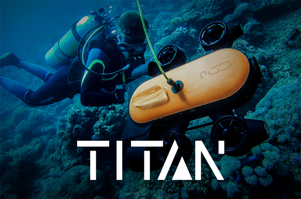 The Geneinno Titan Underwater Drone is availabe through Indiegogo ...