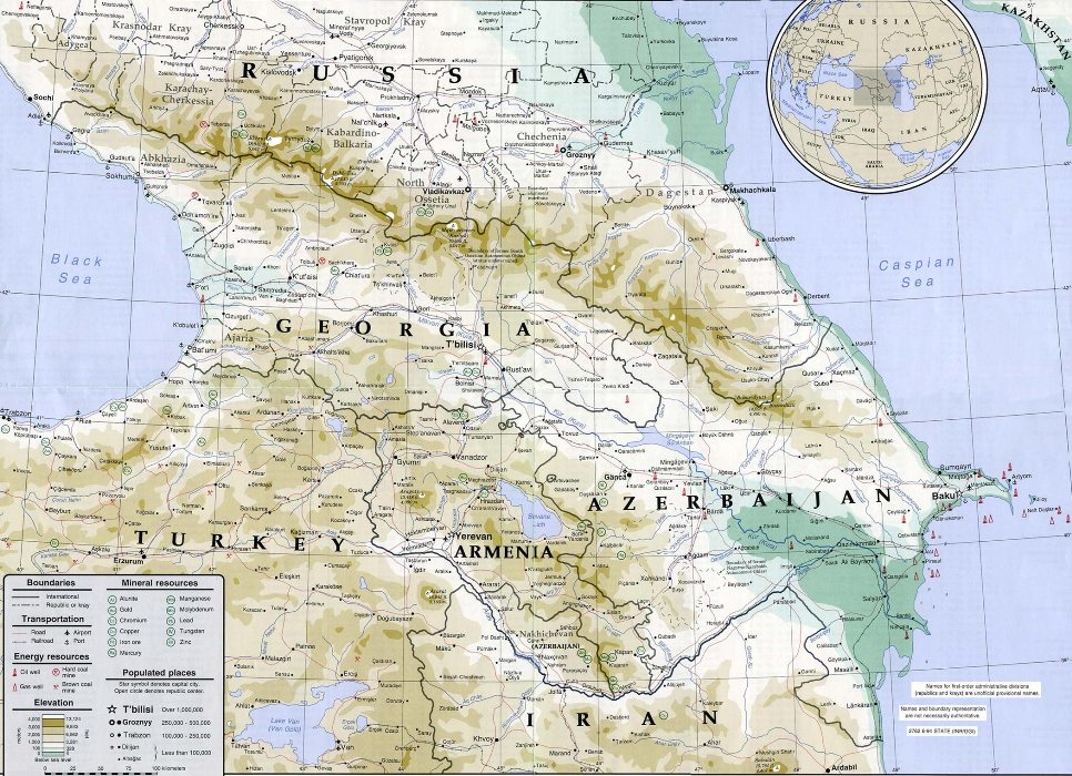 Cáucaso: Localização