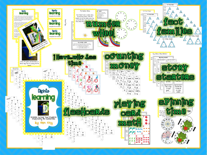 Elementary Shenanigans: Dig into Learning {A Summer Review}