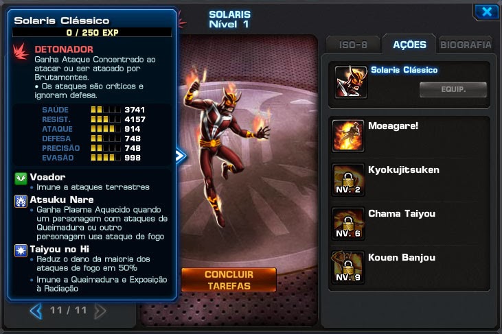 Hujuti: Solaris Sunfire - Tarefas para DESBLOQUEAR + Arma Mão de Kagutsuchi