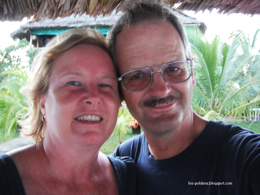 Los Poldens: Debbie & Pat in Pearl Lagoon - January 2013