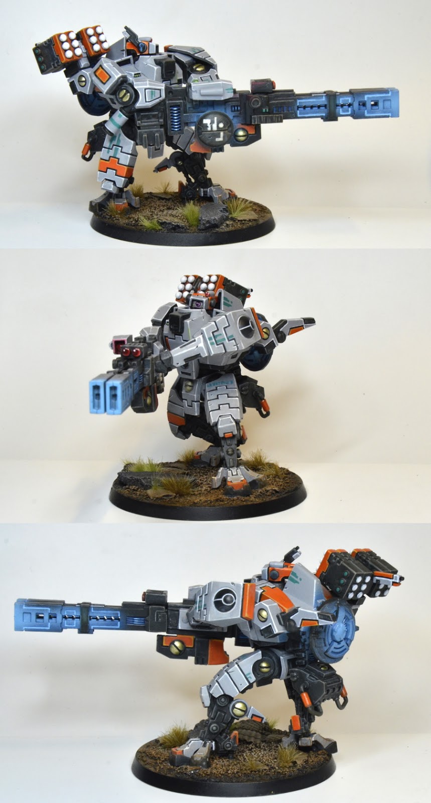 W40K Addict: Tau Broadside with rail gun