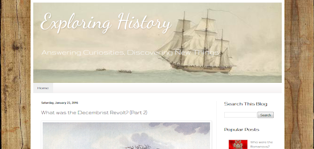 Exploring History: About the Blog