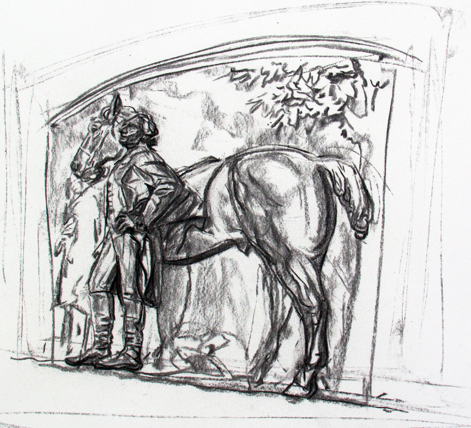 Constant Quota: A quick drawing of the Marquis de Lafayette Memorial
