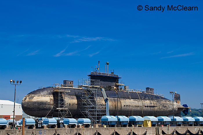 Sandy's Ramblings: HMCS CHARLOTTETOWN on the Syncrolift