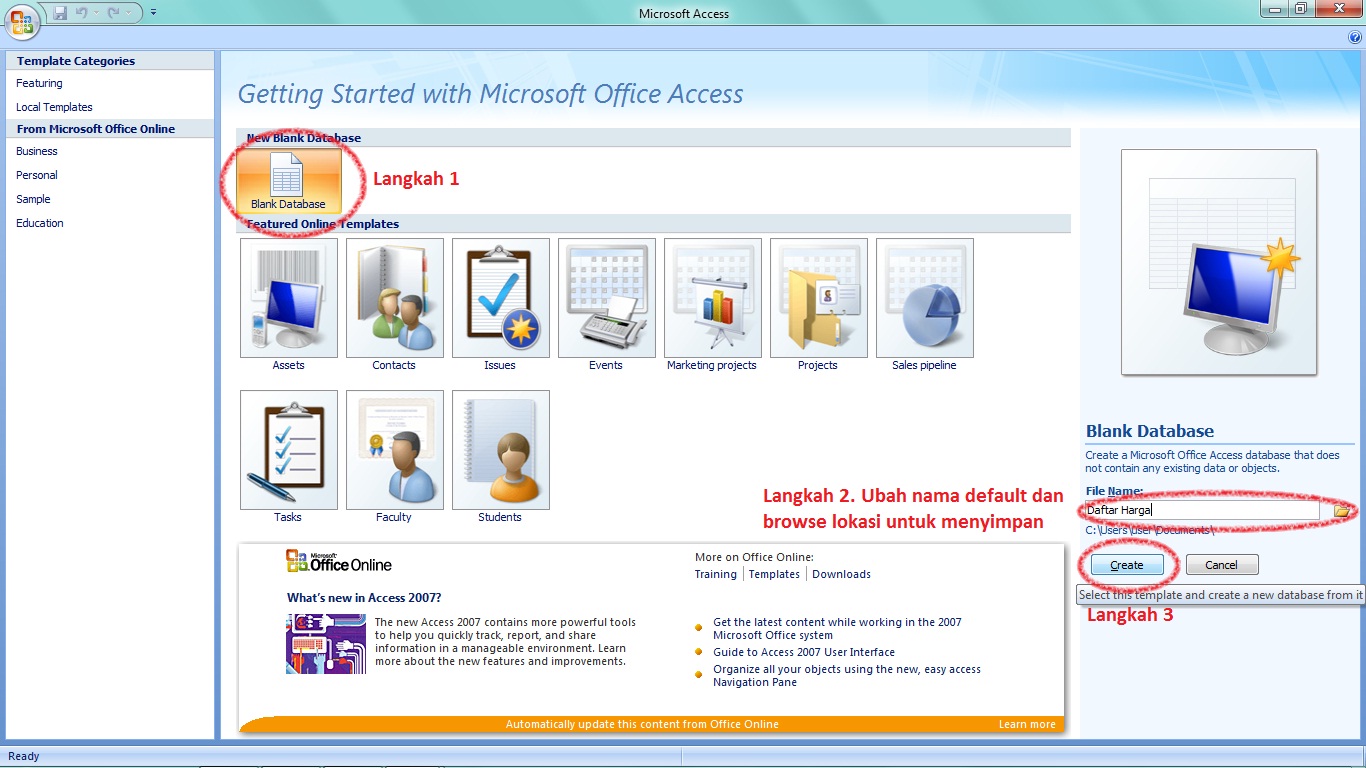 download contoh database ms access - efirarealtime