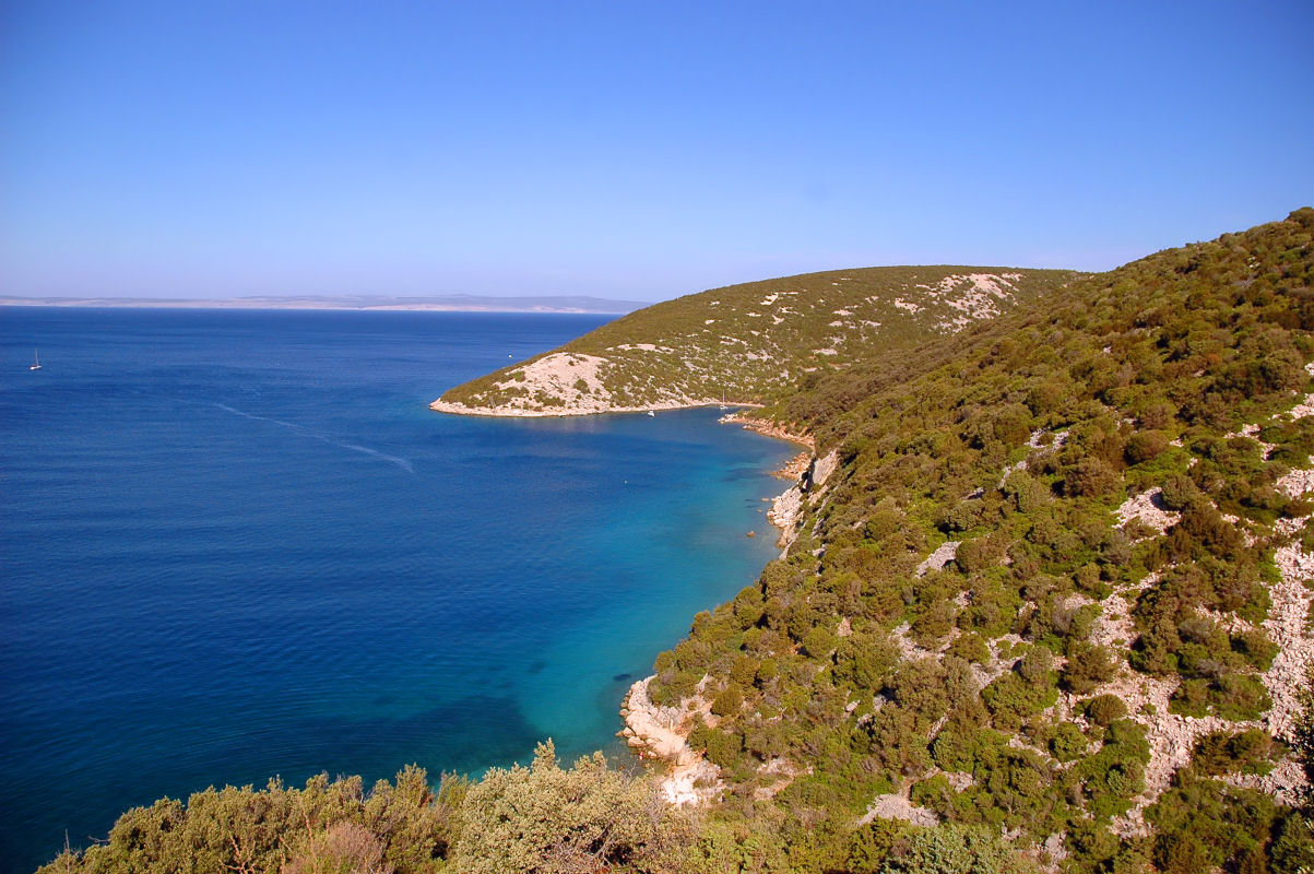 Wyspa Rab Supetarska Draga punkt widokowy