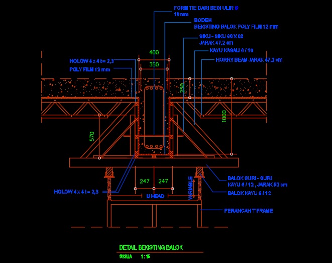 OBlockEditor: Download Gambar Bekisting Konvensional