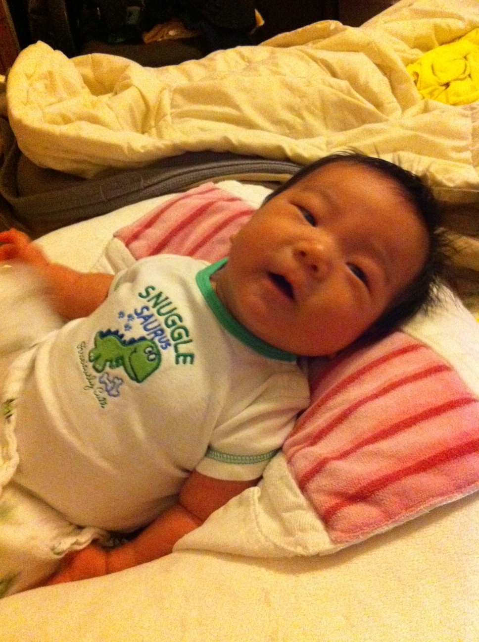 Spinning Threads: Pastels, Stripes and a Baby Boy Who Loves Pink