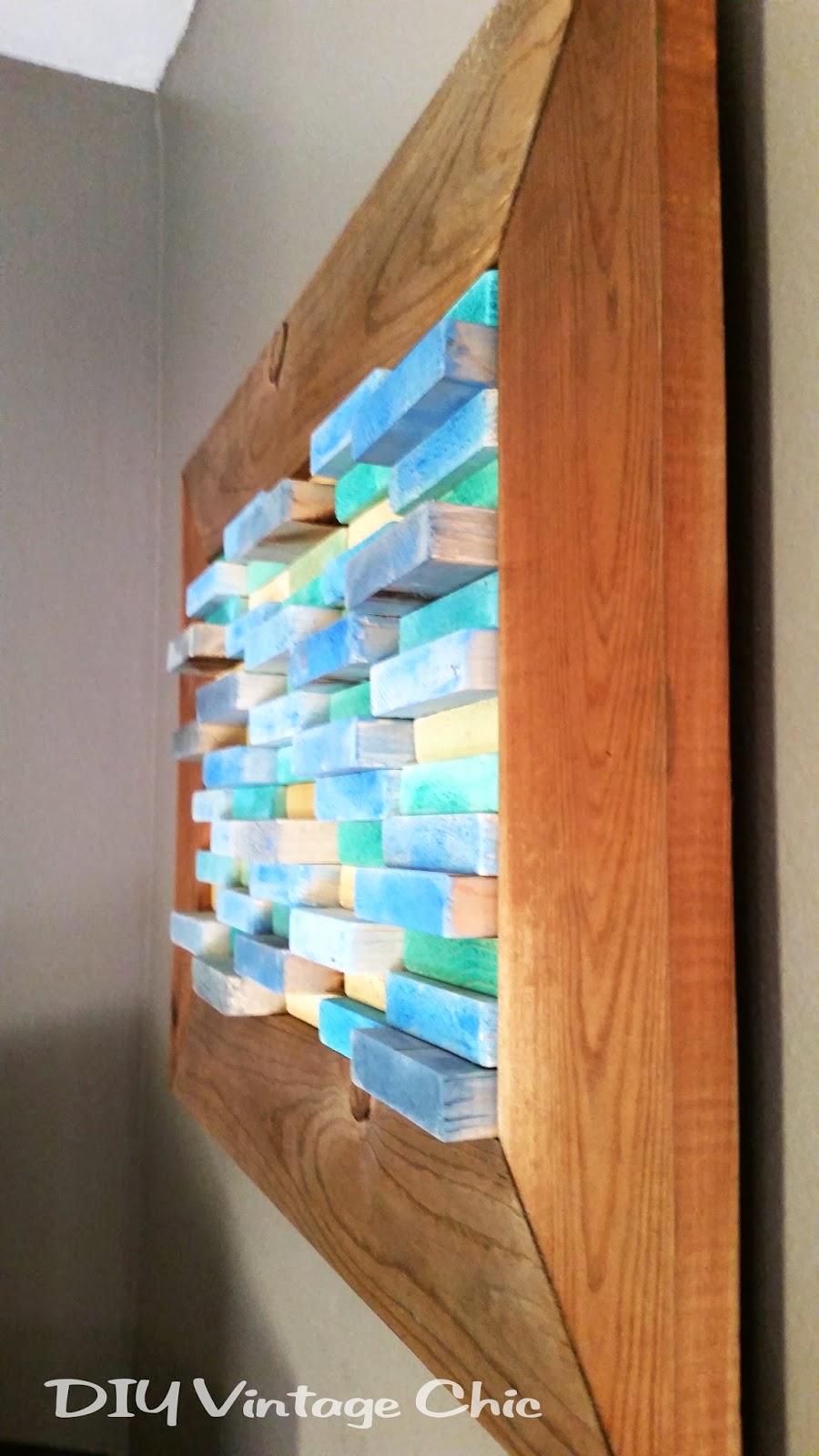 DIY Beach Block Art