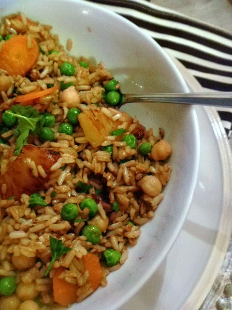 Slice of Southern: Asian Style Fried Rice and Beans