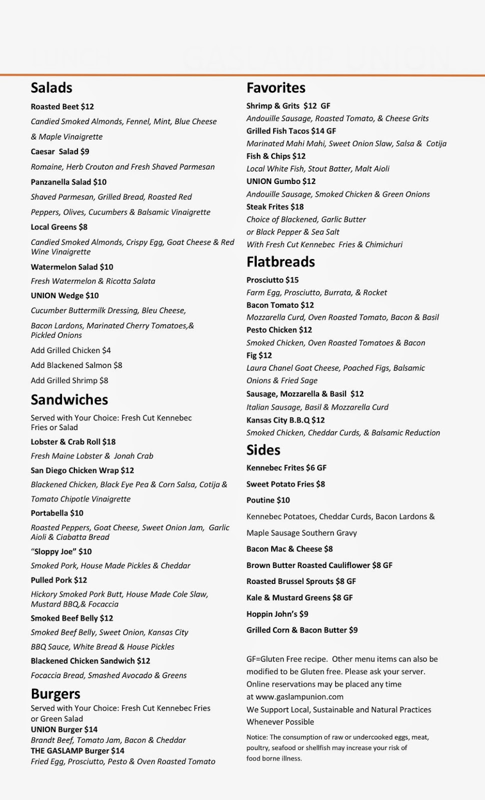 SanDiegoVille: Union Kitchen and Tap Gaslamp Set To Open This Friday ...