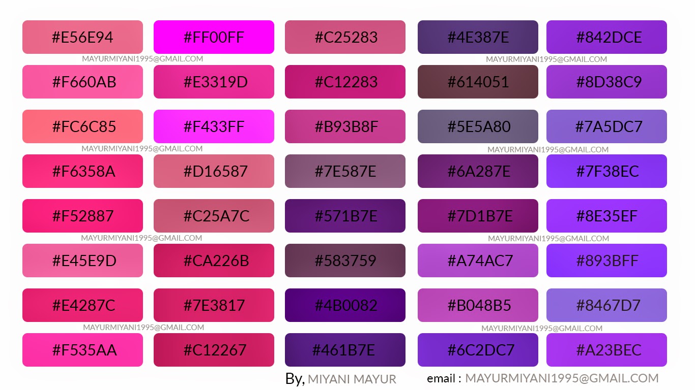 Web color code - All Data 4 You