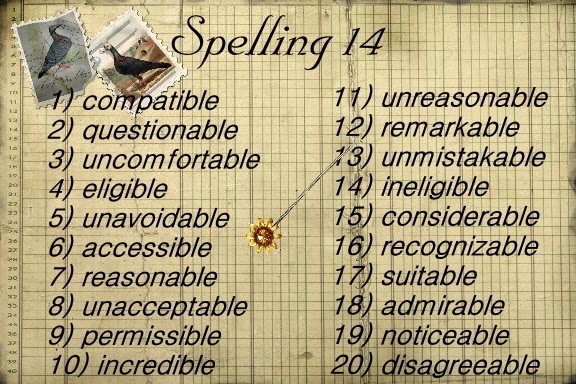 Beginners II - ESL: Spelling 14