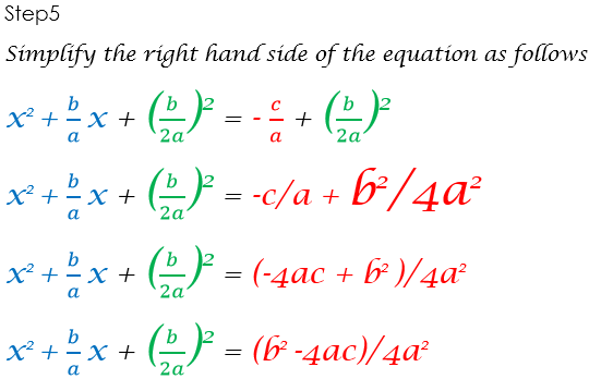 Quadratic equations – derivation of quadratic equation formula using ...