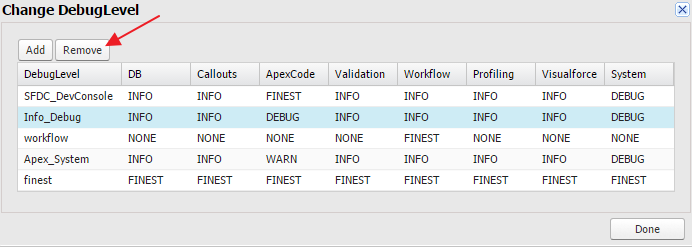 SimplySfdc.com: Salesforce: How to delete Debug Level in Salesforce?
