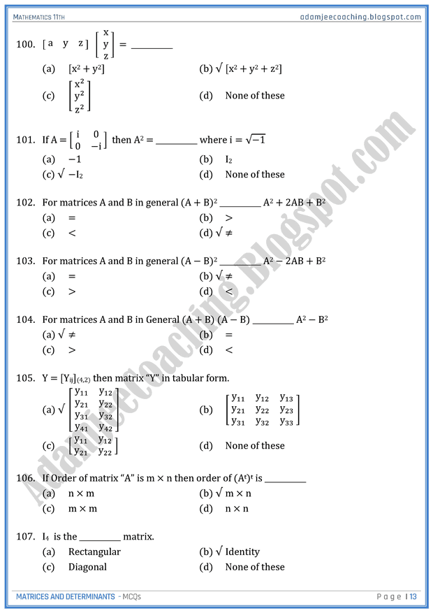 adamjee-coaching-matrices-and-determinants-mcqs-mathematics-11th
