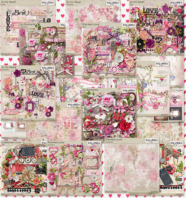 Palvinka Designs: So Romantic collection and FREEBIE and Valentine SALE!