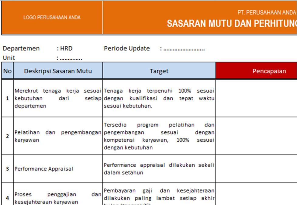 Pt Sistem Manajemen Utama Paket Formulir Kosong Blank Form