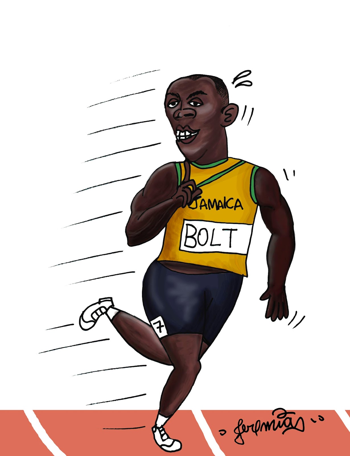Jeremias Cartoons: Usain Bolt