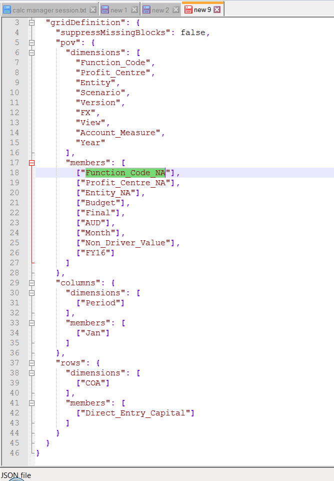 Generating JSON for PBCS REST API ~ Oracle - Hyperion Labs......