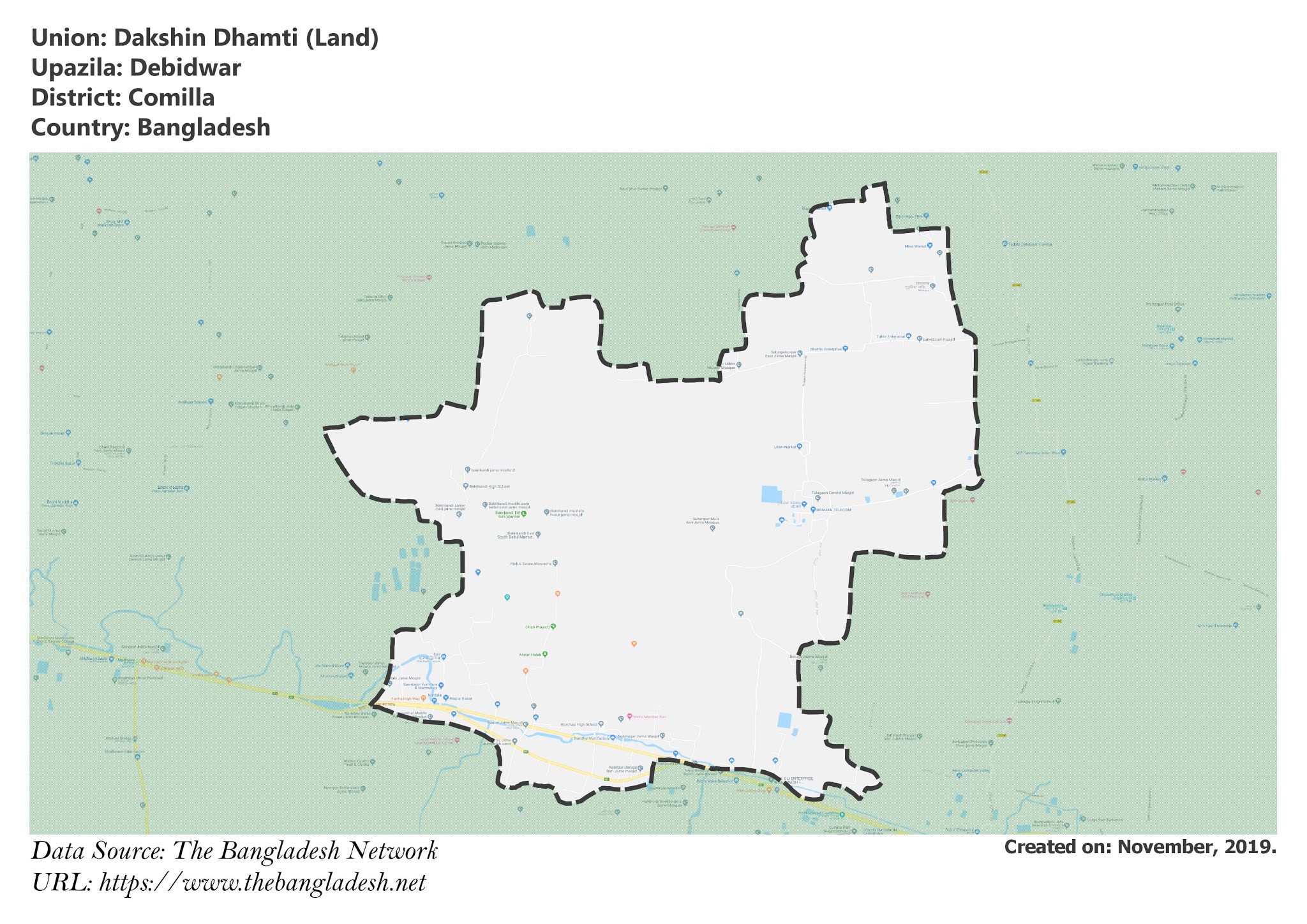 Dakshin Dhamti Union, Comilla